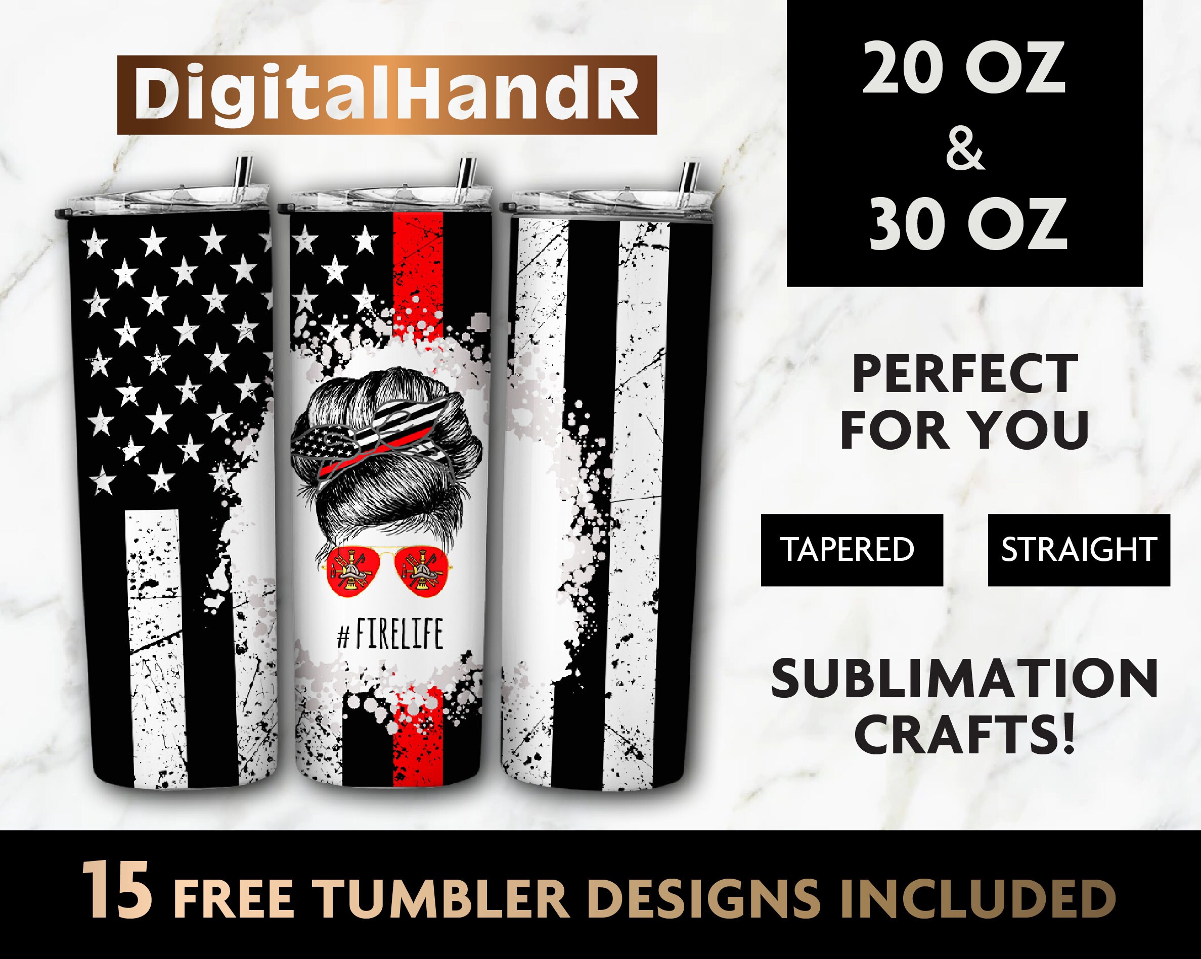 Red Stripe Fire Life Female Fire Fighter Red Stripe USA Flag - Etsy