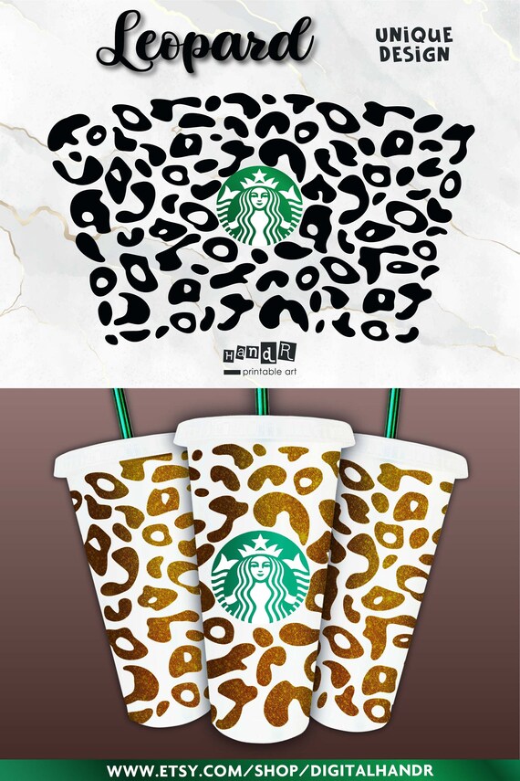 Leopard Starbucks Coffee Vector Print Starbucks Coffee Bundle | Etsy