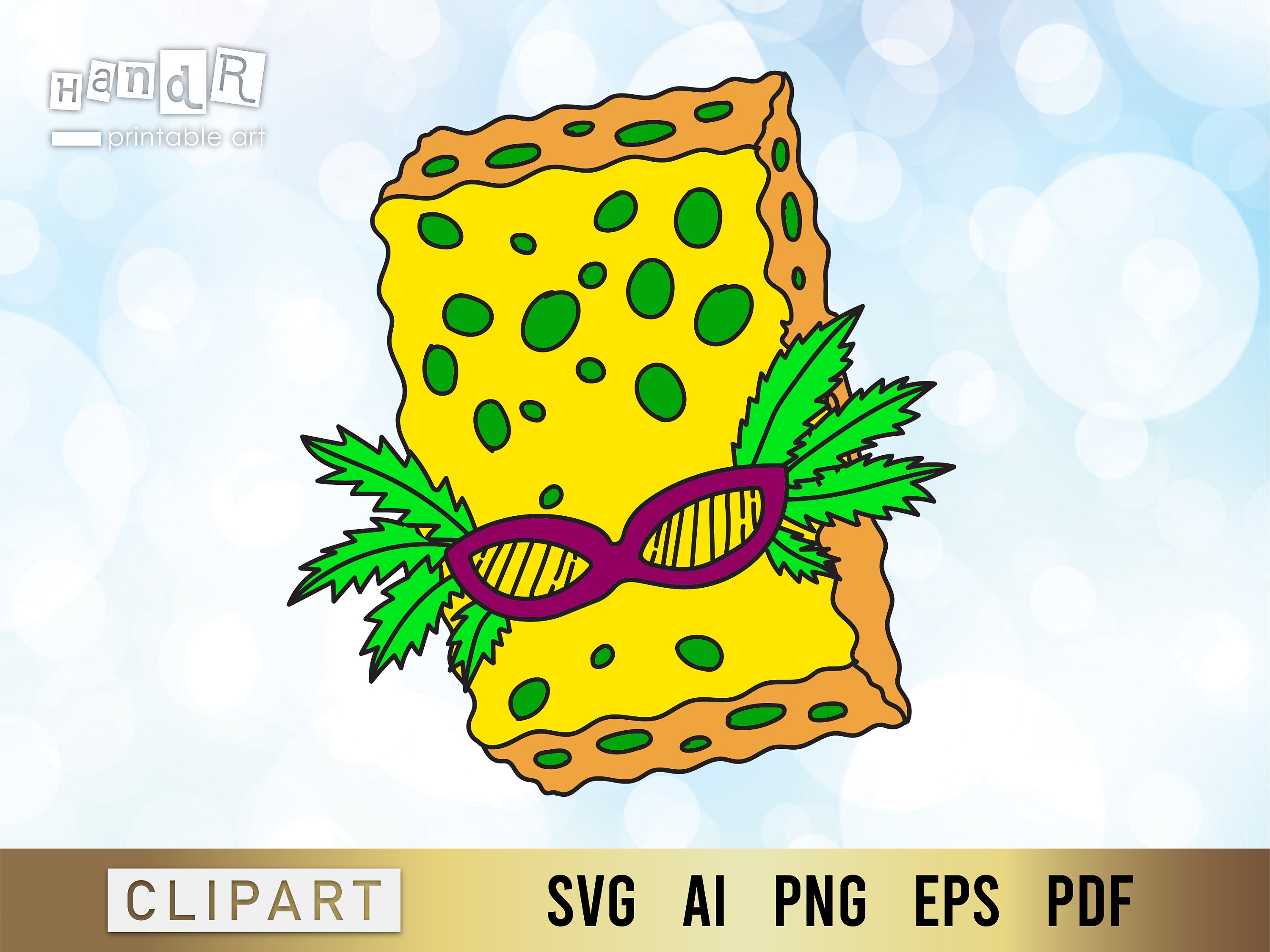 Sponge Weed Stile Svg Svg 420 Weed Leaf Smoking High Life Pot | Etsy