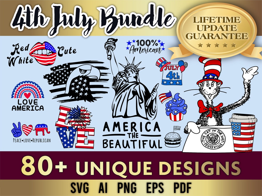 4th of July SVG Bundle, Fourth of July Svg, Patriotic Independence Day ...