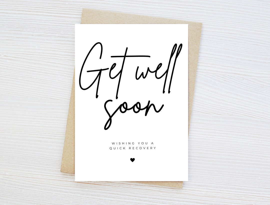 Get Well Soon Card Surgery Recovery Hip Surgery Card - Etsy