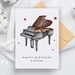 Personalised Piano Birthday Card, Grand Piano Birthday Card, Pianist ...