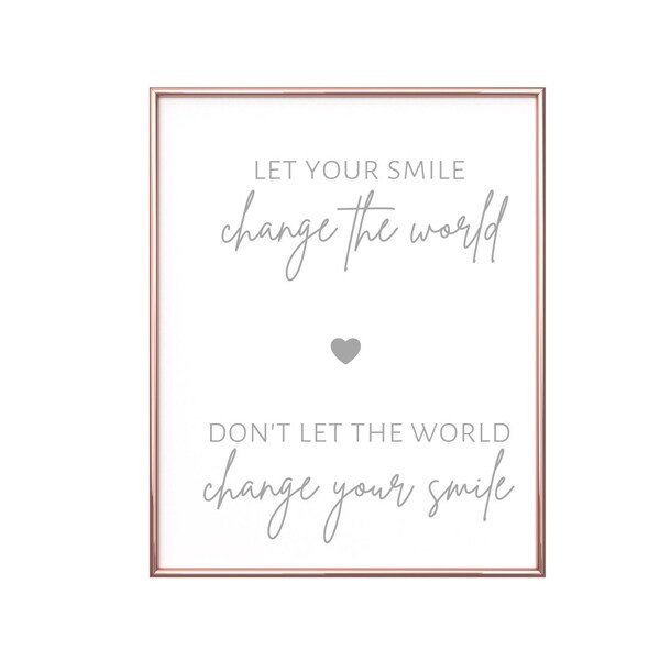 Let Your Smile - Etsy