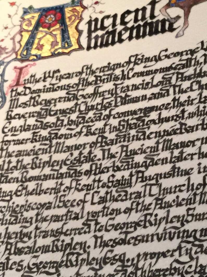 Commission an Illuminated Manuscript - Etsy