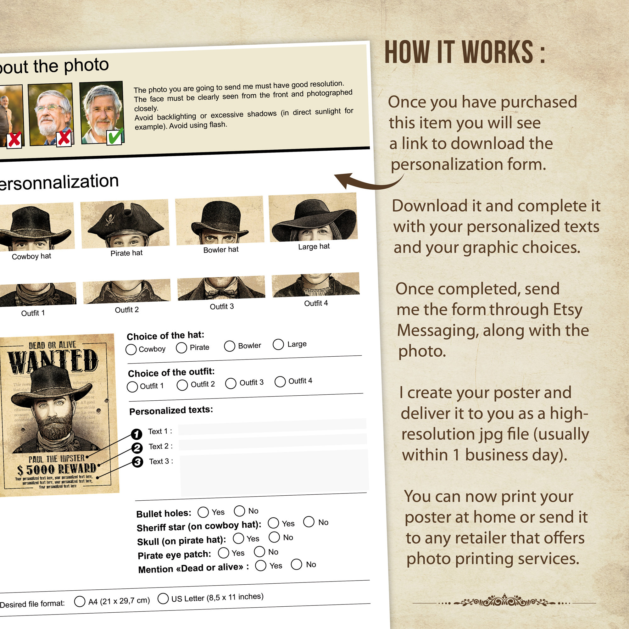 Wanted Poster With Bullet Holes