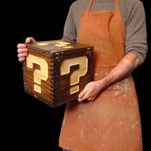 Super Mario Coin Box - Video Game Decor / Retro Gaming Nintendo Art ...