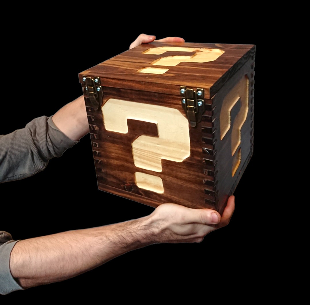 Super Mario Coin Box - Video Game Decor / Retro Gaming Nintendo Art ...