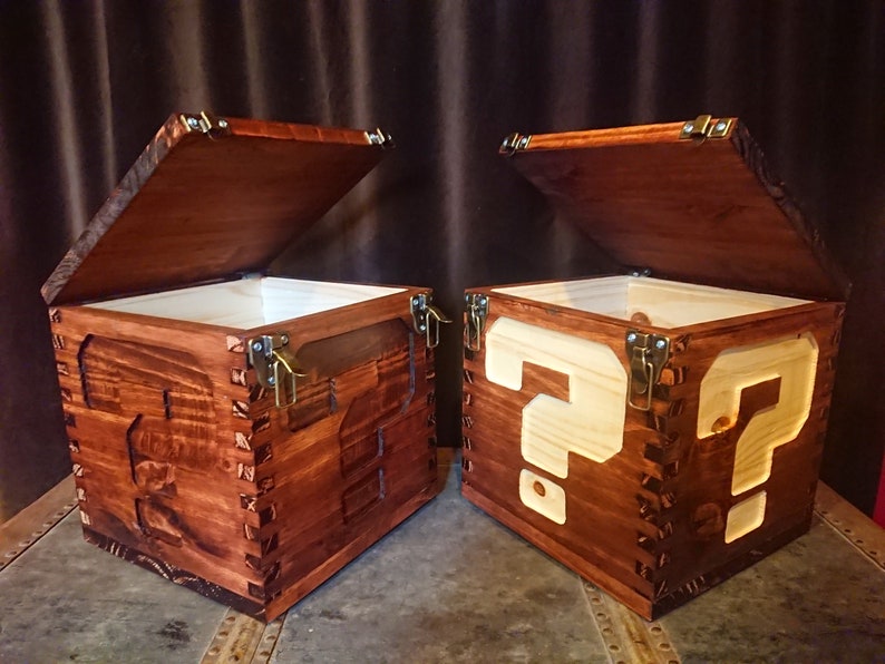 Life Size Super Mario Question Block This Game Room Decor is - Etsy