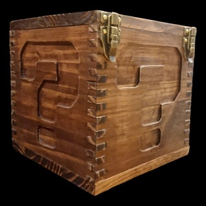 Super Mario Coin Box - Video Game Decor / Retro Gaming Nintendo Art ...