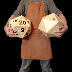 Massive D20 - Giant Twenty Sided Dice With Numbers Scorched on With Hot ...