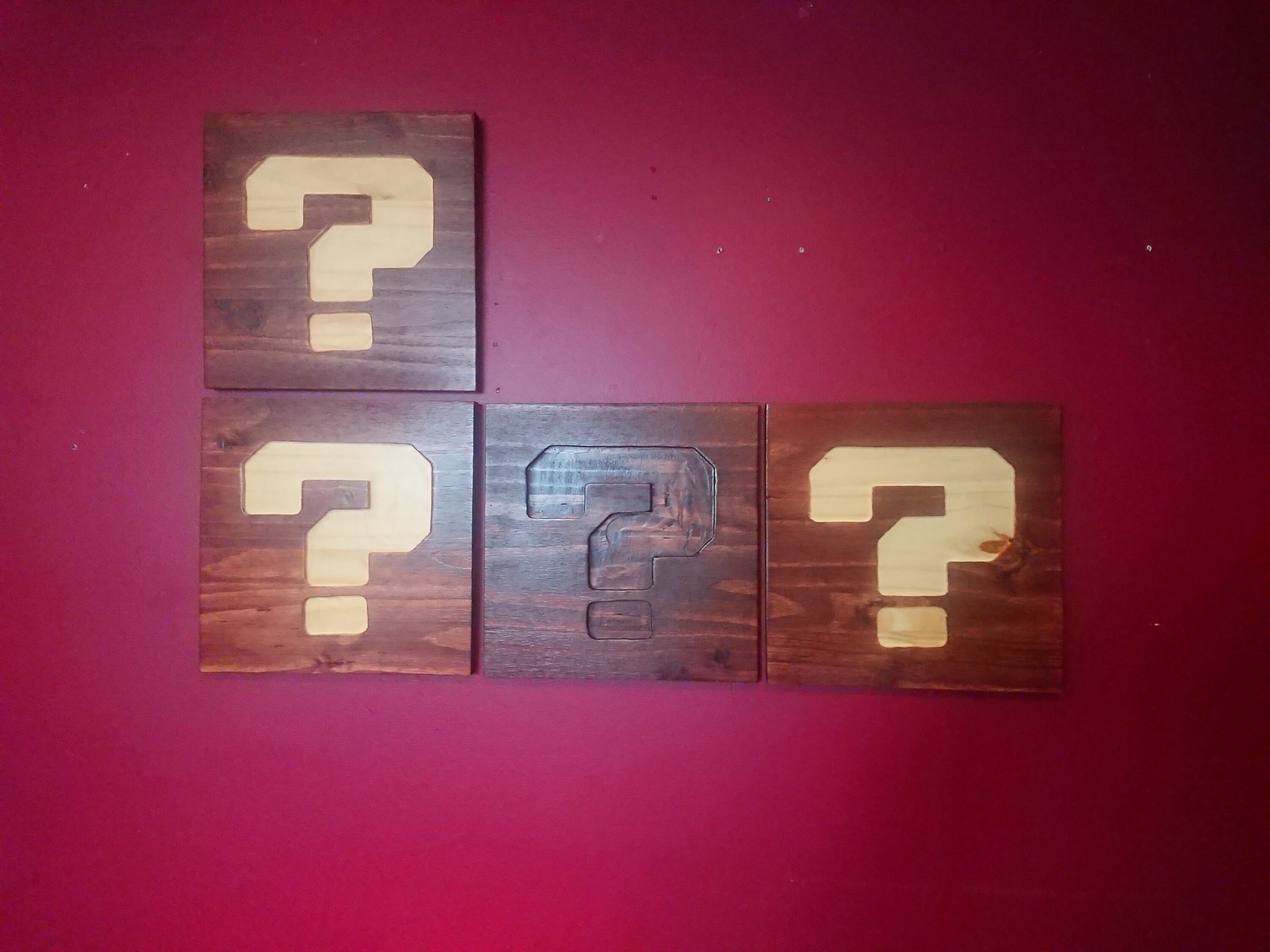 Super Mario Question Block Wall Art 10x10 Life - Etsy