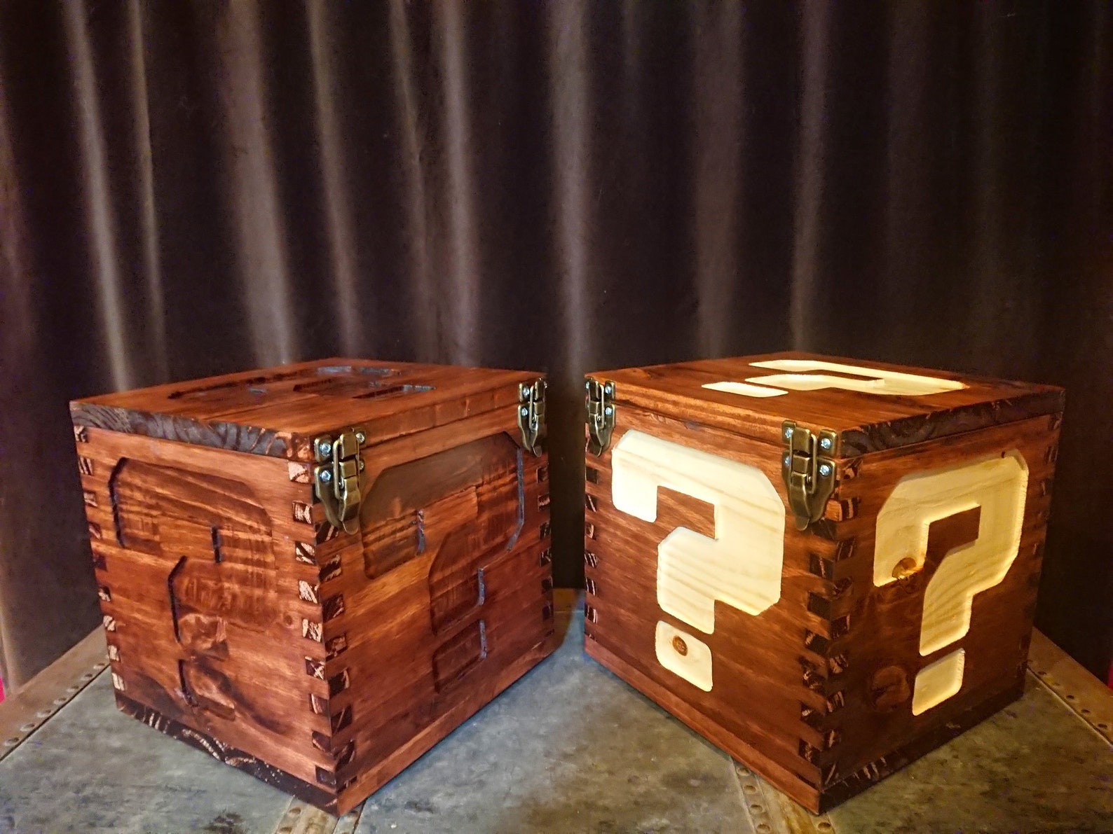 Life Size Super Mario Question Block This Game Room Decor is - Etsy