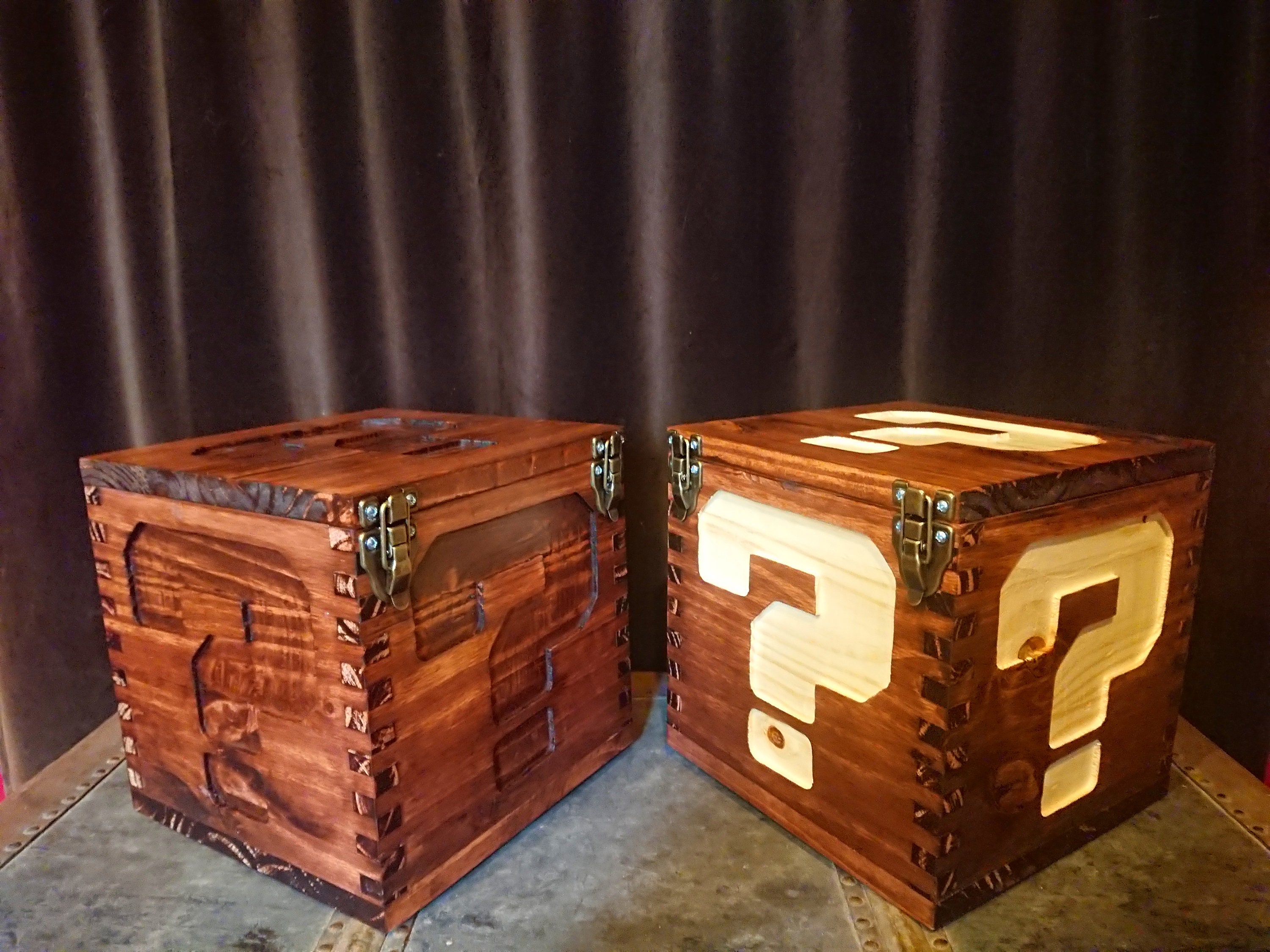 Life Size Super Mario Question Block This Game Room Decor is - Etsy