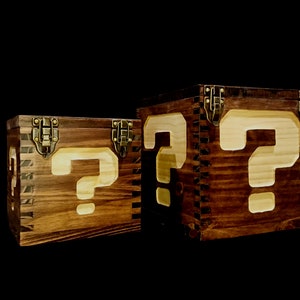 Life Size Super Mario Question Block - This Game Room Decor is the ...