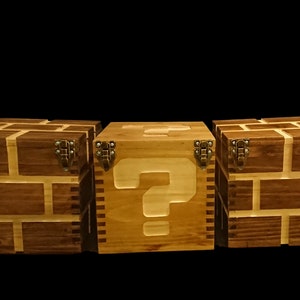 Life-sized Mario Brothers Brick Box - Wooden Man Cave and Bar ...