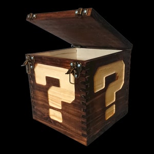 Super Mario Coin Box - Video Game Decor / Retro Gaming Nintendo Art ...