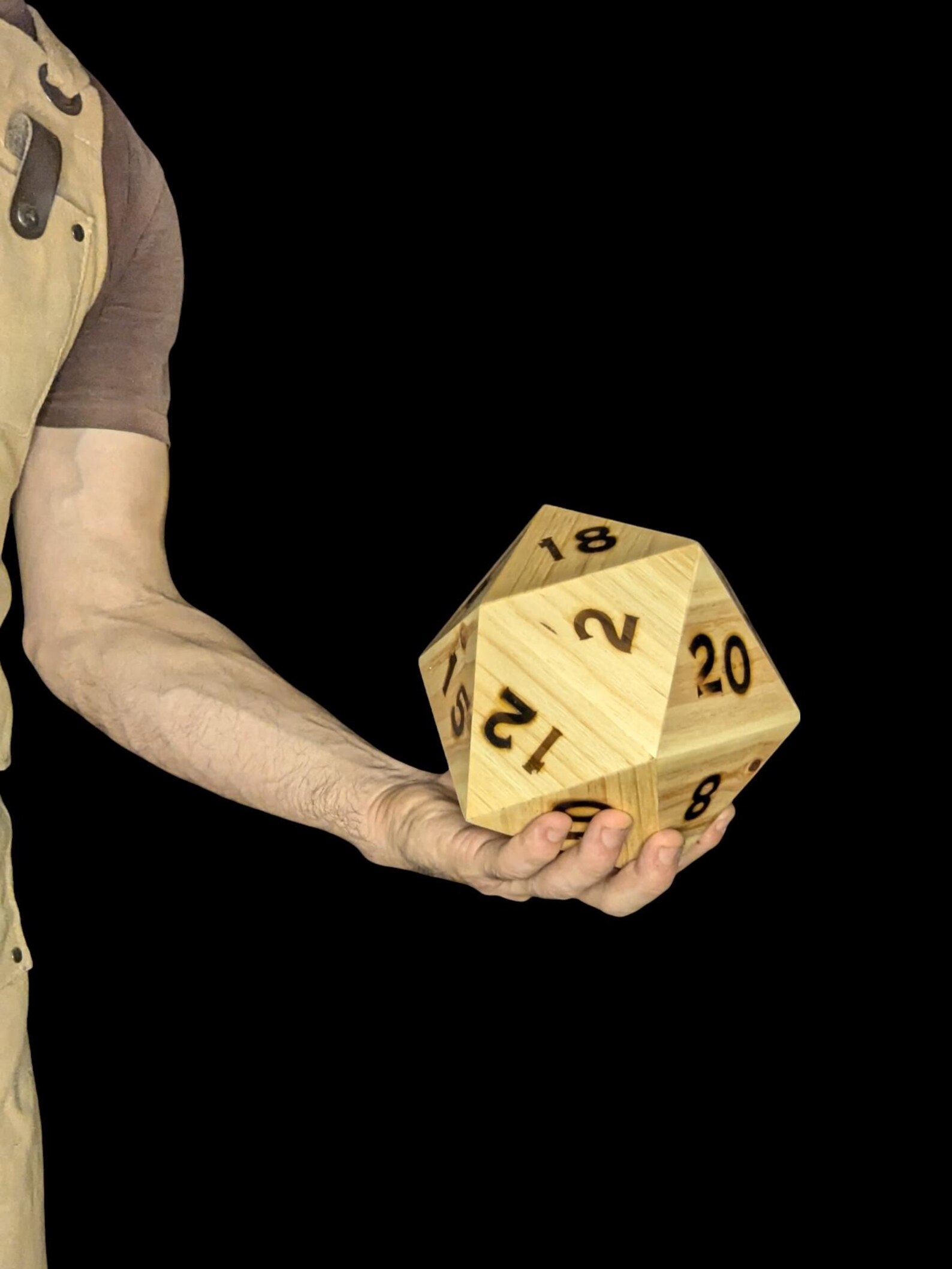 Large 6 Inch D20 Die - Numbers Scorched on With Hot Branding Irons - Etsy