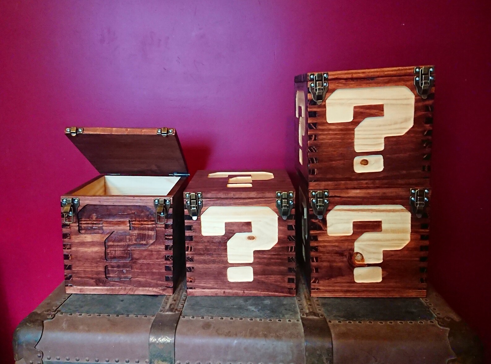 Life Size Super Mario Question Block This Game Room Decor is - Etsy