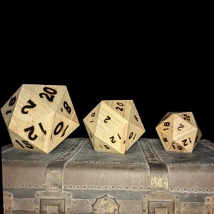 Massive D20 - Giant Twenty Sided Dice With Numbers Scorched on With Hot ...
