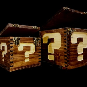 Super Mario Coin Box - Video Game Decor / Retro Gaming Nintendo Art ...