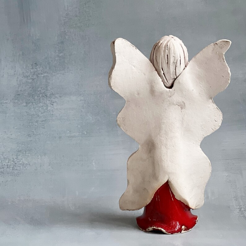 Pottery Handmade Angel Clay Sculpture Angel Statue Christian - Etsy