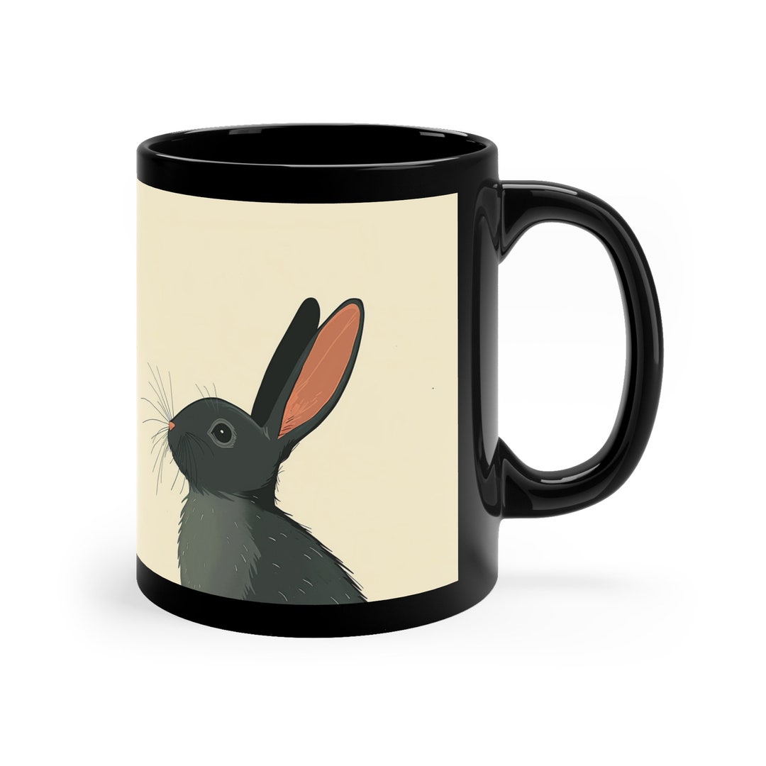Minimalist Rabbit Gift Rabbits Gift Bunny Mugs Rabbit Gift for ...