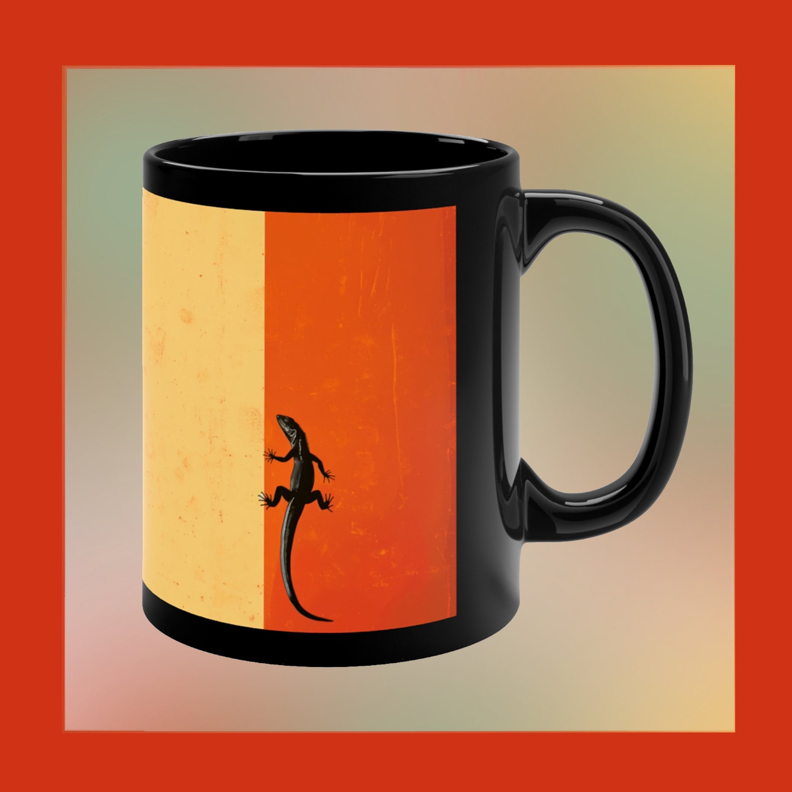 Minimalist Lizard Gifts Iguana Mugs Lizard Mugs for Minimalism Art ...