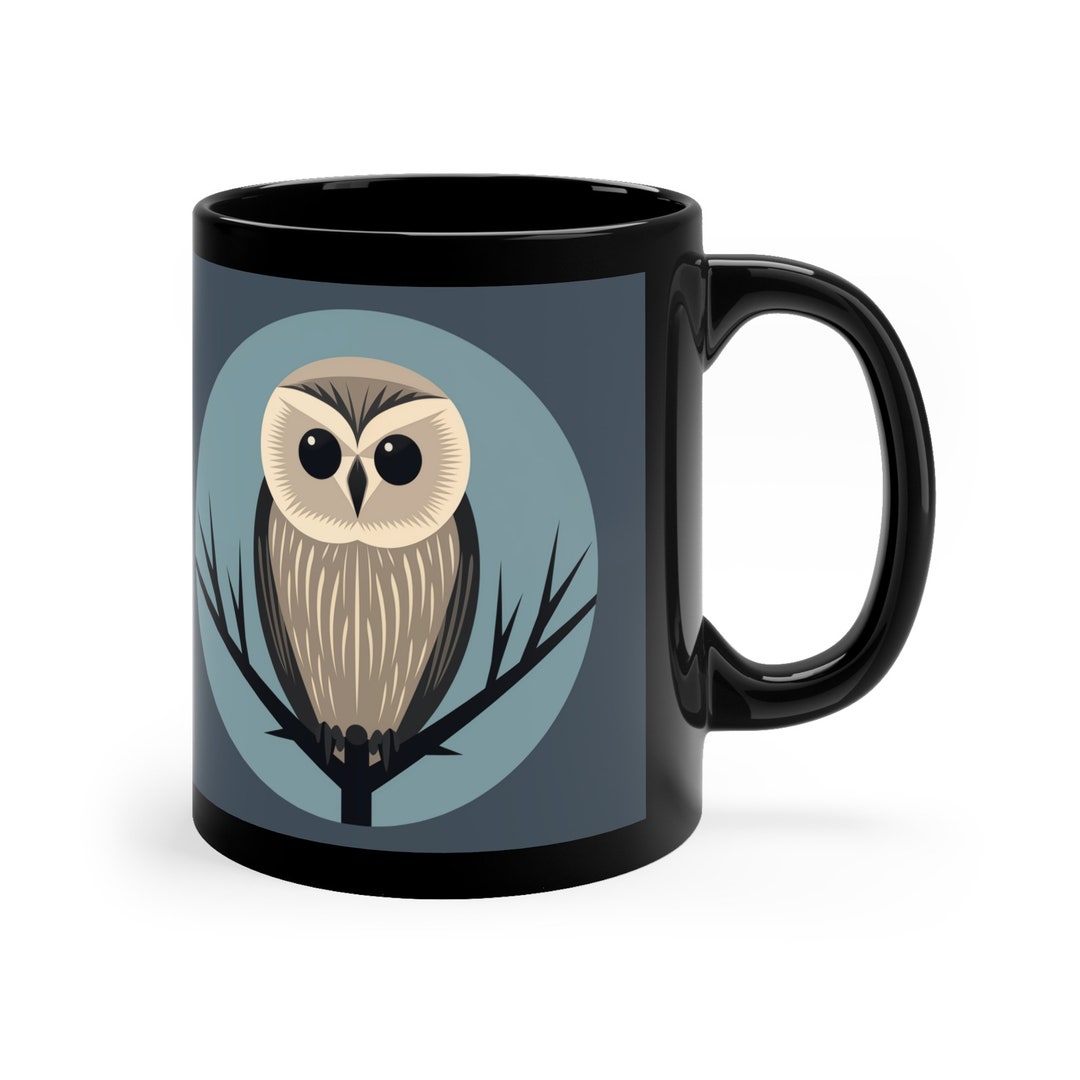 Minimalist Owl Gift Owls Gift Owl Gift Owl Mugs Owl Gift for Minimalism ...