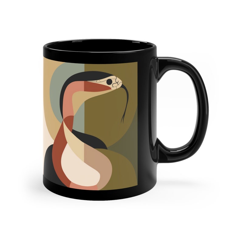 Minimalist Bauhaus Snake Gift Snakes Gift Snake Gift Snake Mugs Snake ...