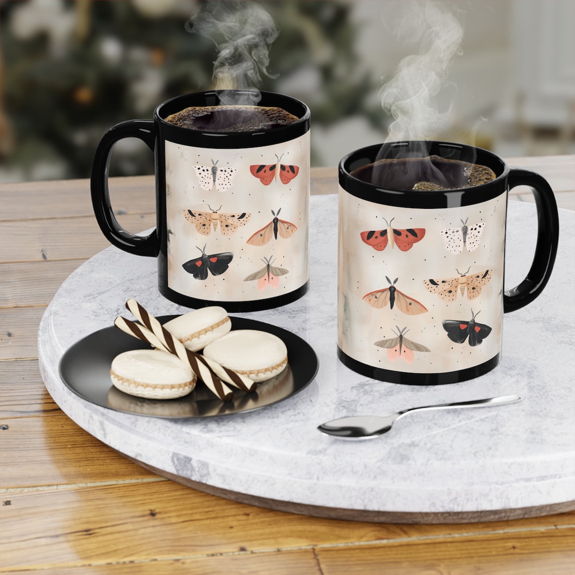 Minimalist Moths Ferns Moths Gift Nature Lover Moths Mugs Gift for ...