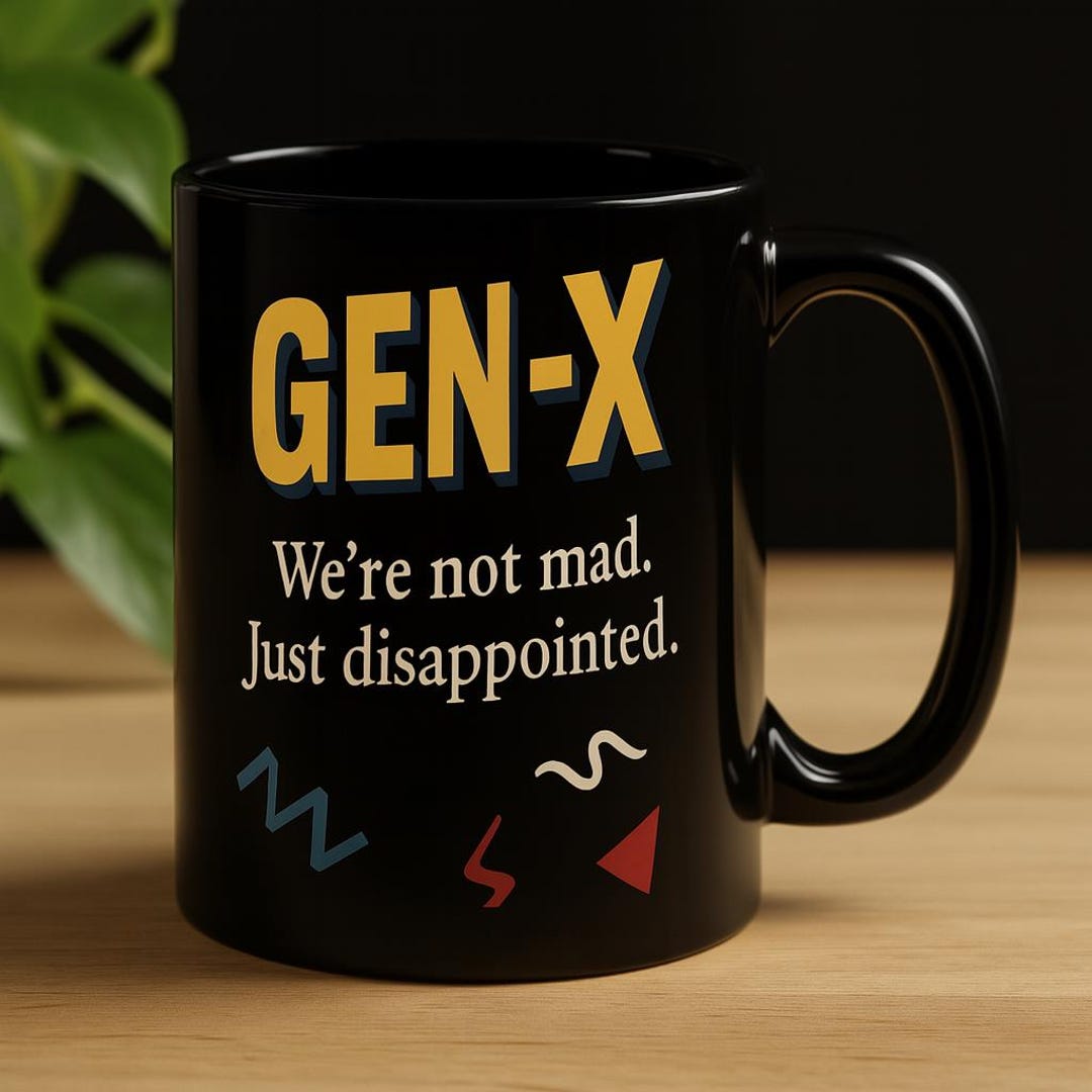 Gen X Mug, Funny Retro Coffee Cup, 80s 90s Nostalgia Gift, We're Not ...
