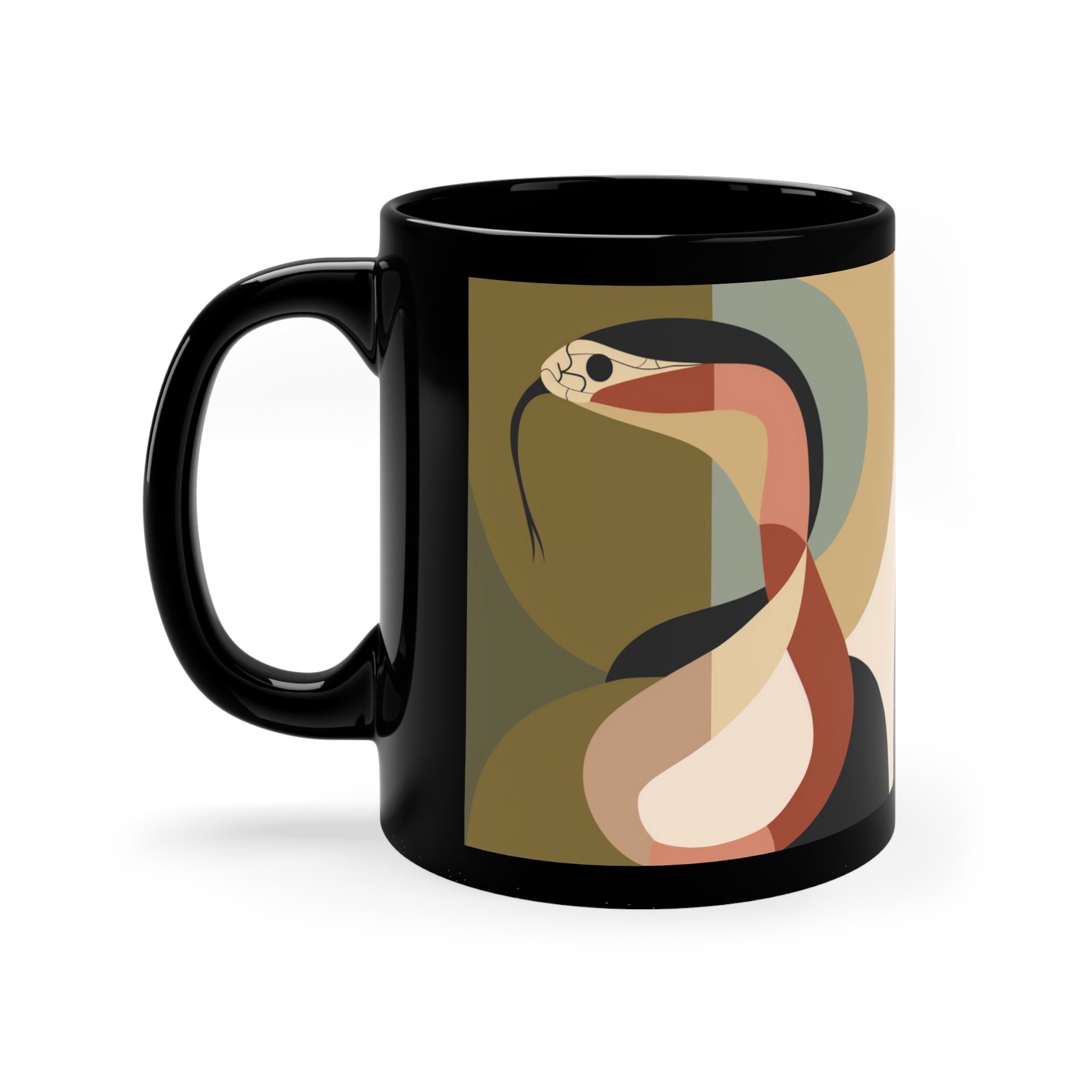 Minimalist Bauhaus Snake Gift Snakes Gift Snake Gift Snake Mugs Snake ...