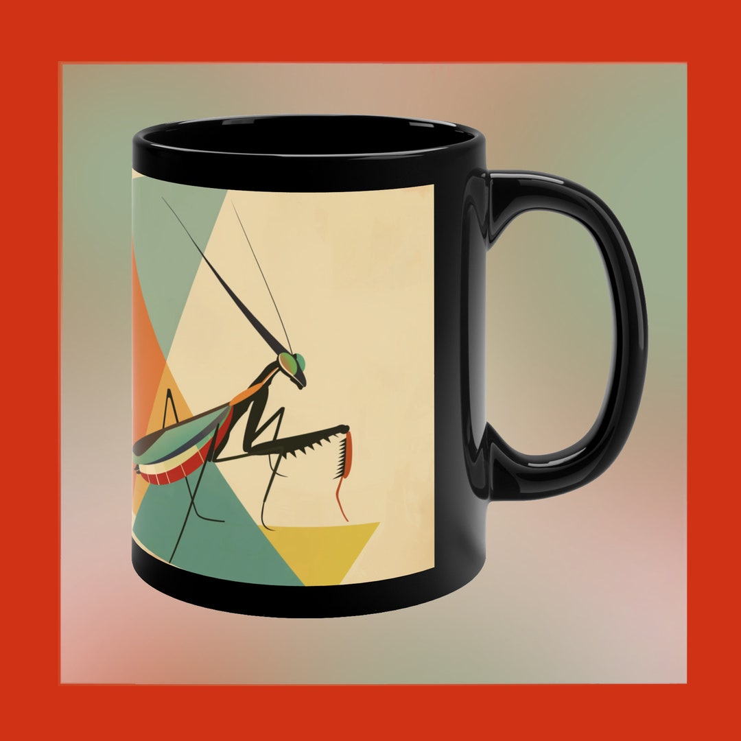 Minimalist Bauhaus Praying Mantis Gift Praying Mantis Gift Praying ...