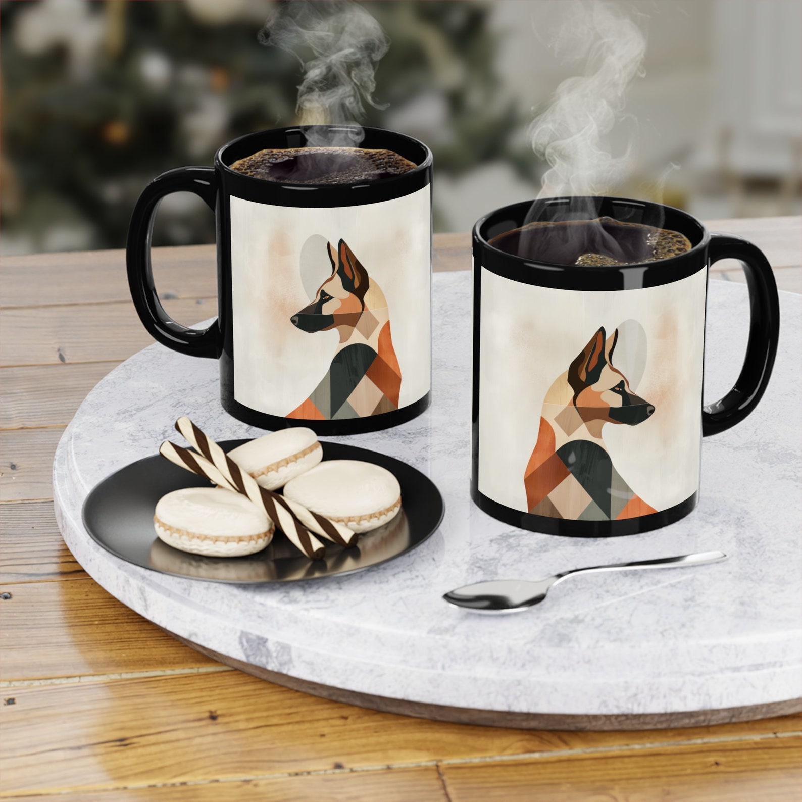 Minimalist Bauhaus German Shepherd Gifts German Shepherd Mugs German ...