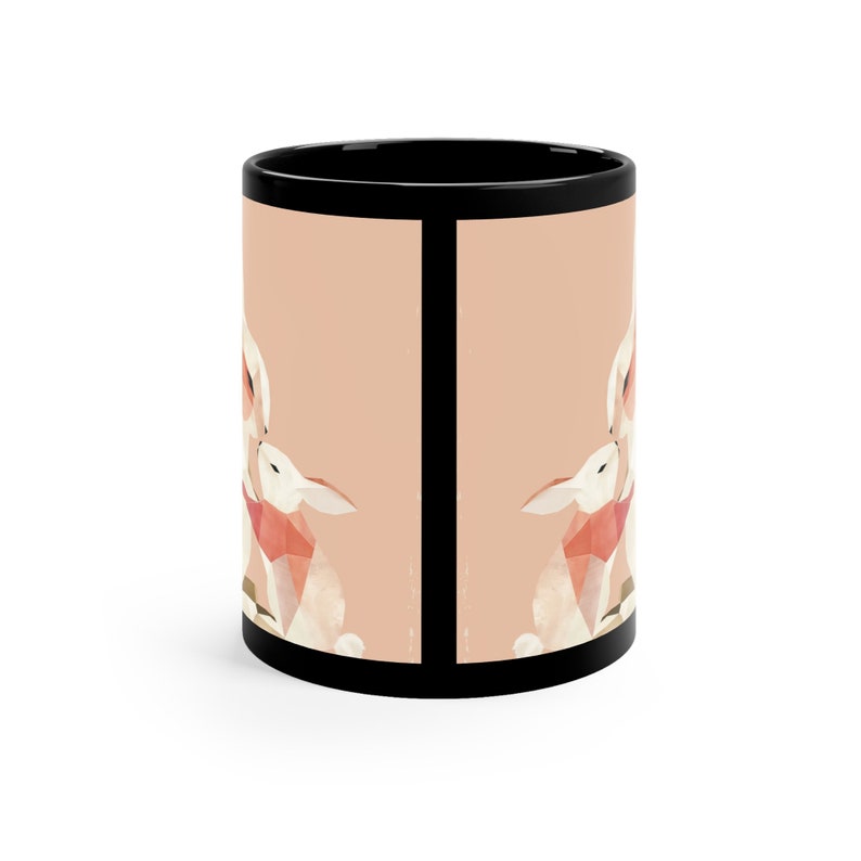 Minimalist Bauhaus Rabbit Mothers Day Gift Rabbits Gift Bunny Mugs ...