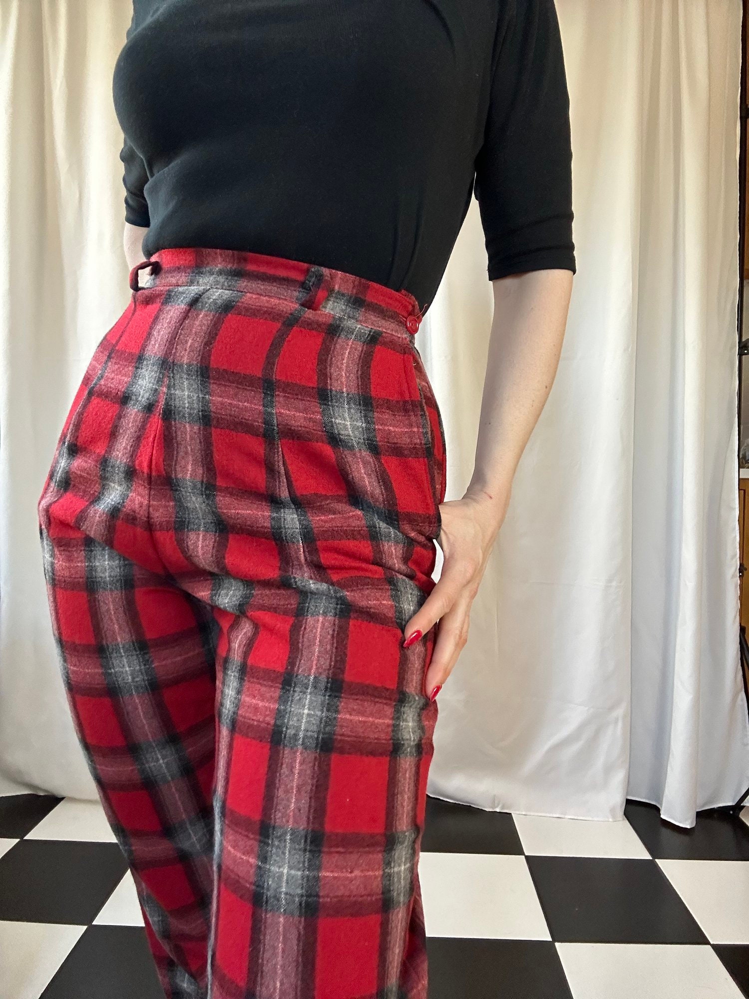 Vintage Women's 1950s Wool Pants - Etsy Vintage Women's 1950s Wool Pants - Etsy