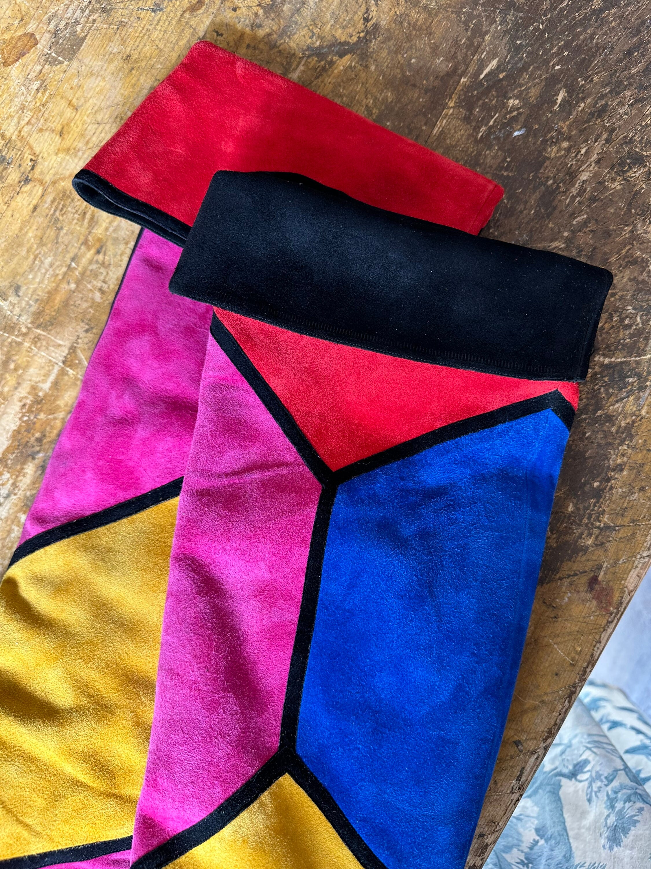 Vintage Fall 1992 Archival Deadstock Escada Mondrian Colorblock ...