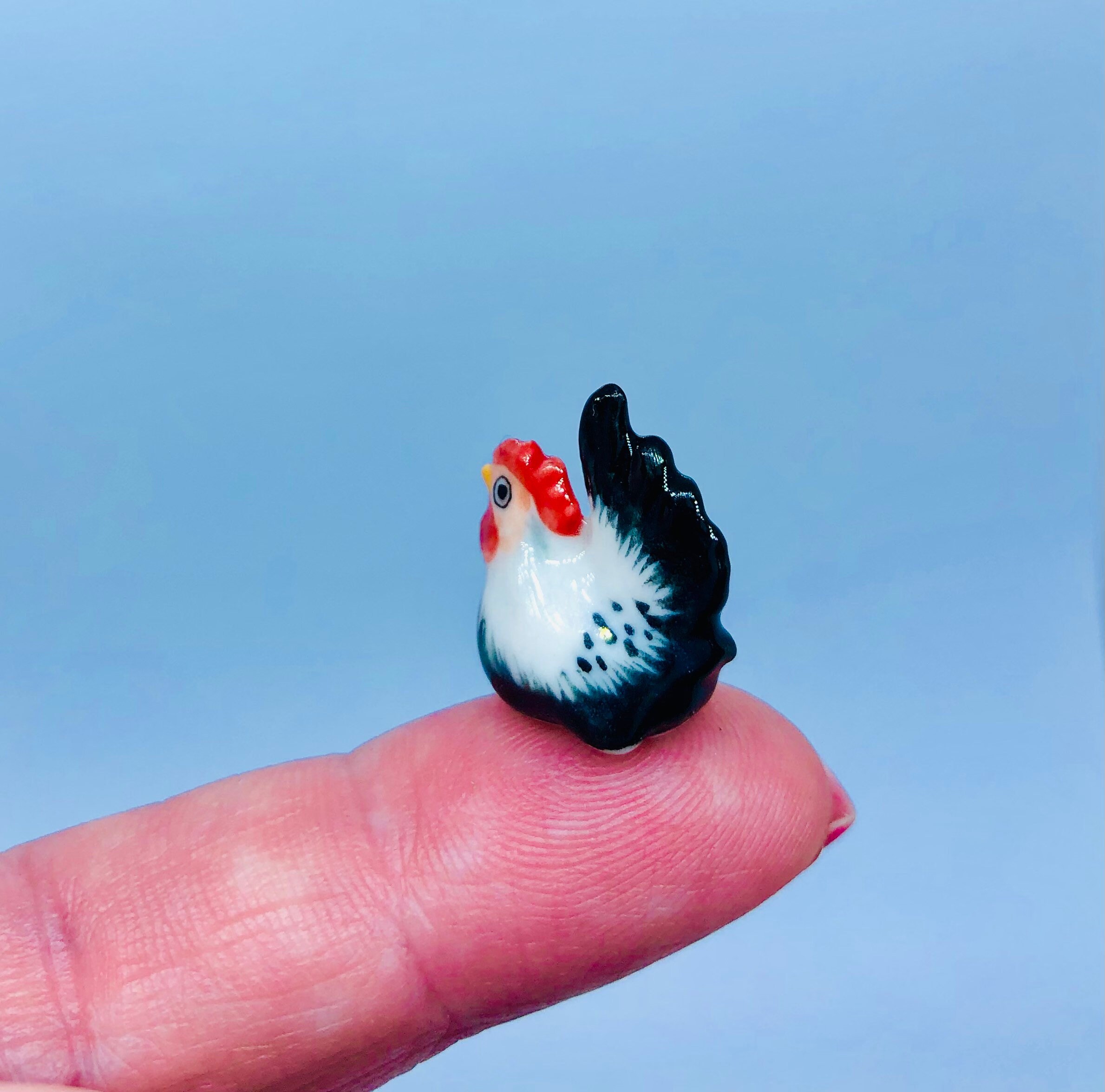 Smallest Tiny Micro Miniature Chicken Speckled Hen Rooster | Etsy