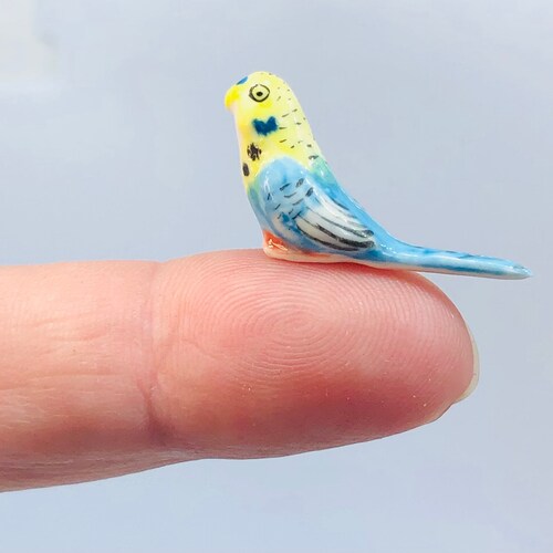 Miniature Ceramic Parrot Exotic Animal Cute Little Tiny Small | Etsy