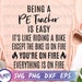 PE Teacher Svg, Being A PE Teacher is Easy Svg, Physical Education ...
