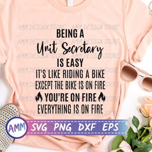 Unit Secretary SVG, Being A Unit Secretary is Easy SVG, Shirt Svg ...