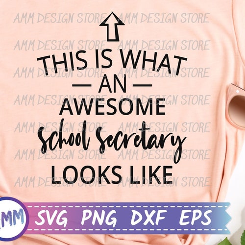 School Secretary SVG This is What an Awesome School Secretary - Etsy