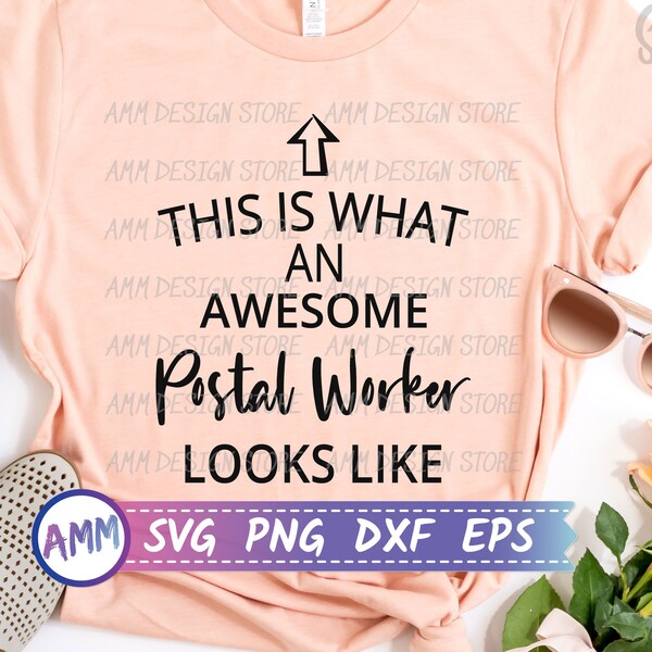 Postal Worker Svg - Etsy
