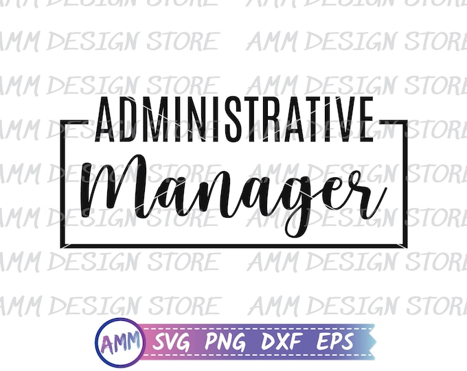 Administrative Manager SVG, Manager Svg, Administrative Svg ...