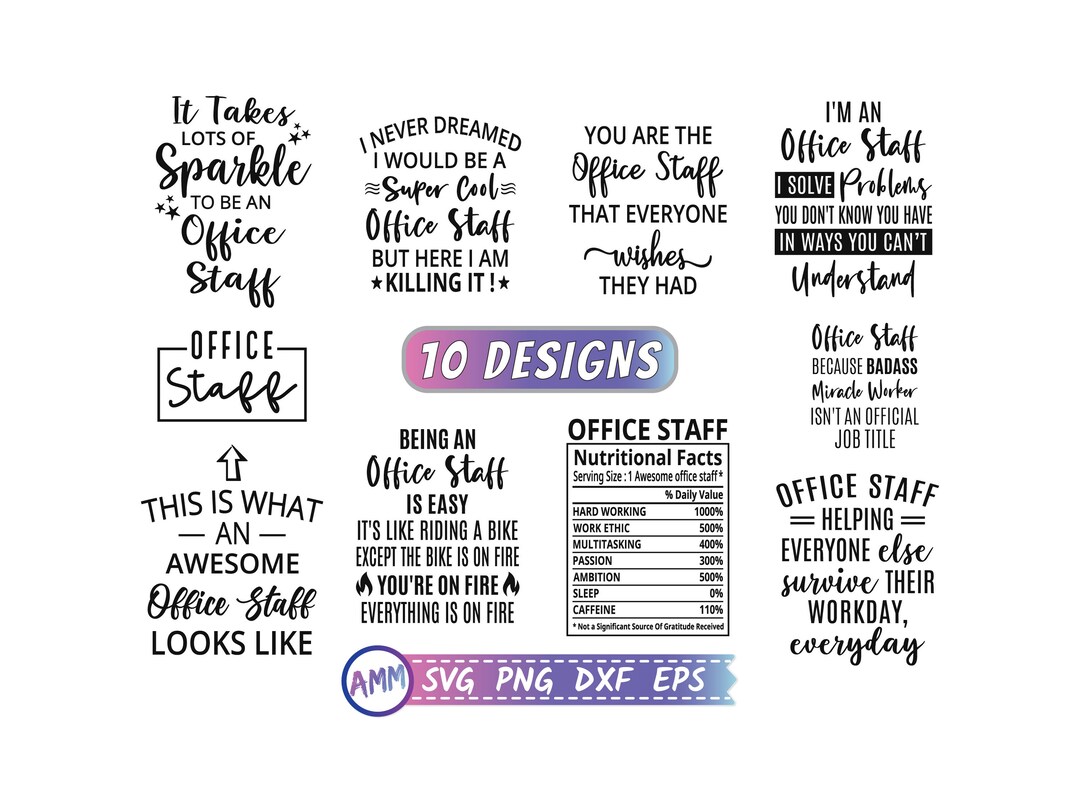 Office Staff Svg, Office Staff Bundle Svg, Secretary Svg, Appreciation ...
