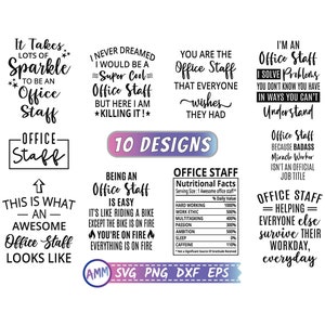 Office Staff Svg, Office Staff Bundle Svg, Secretary Svg, Appreciation ...