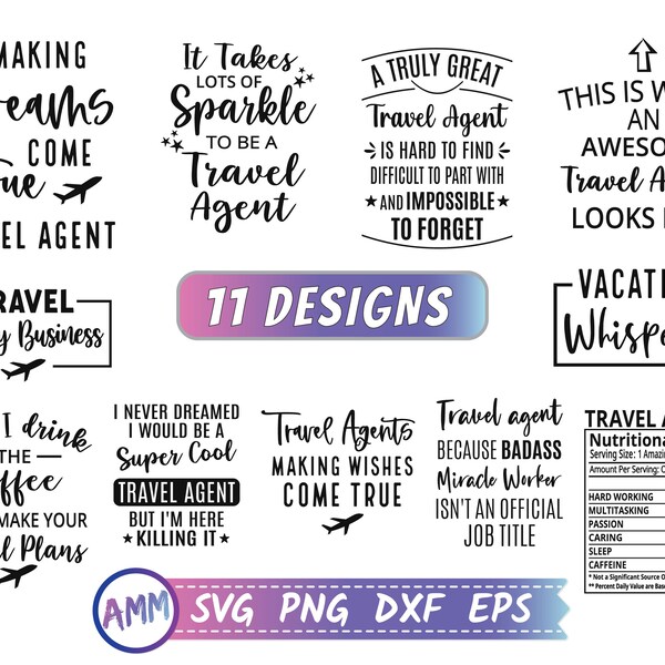 Travel Agents Svg - Etsy