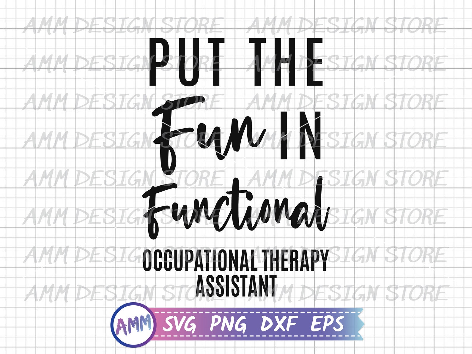 Occupational Therapy Assistant Svg OTA Svg COTA Svg Putting - Etsy