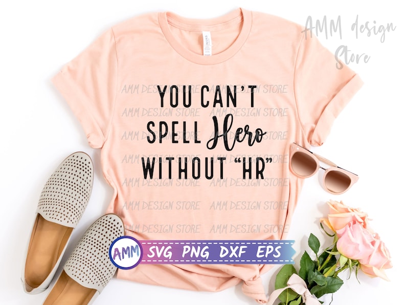 Human Resources Svg You Cant Spell Hero Without HR Svg HR - Etsy
