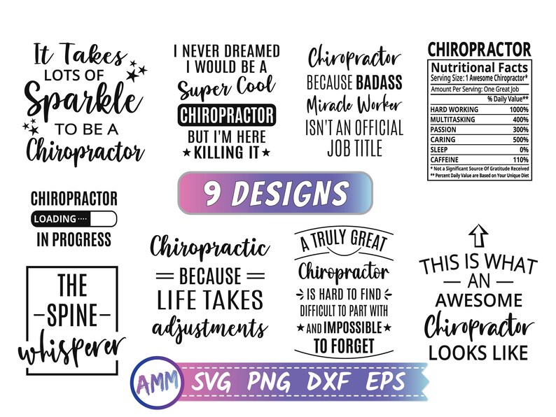 Chiropractor Svg Chiropractor Bundle SVG 9 Chiropractor - Etsy
